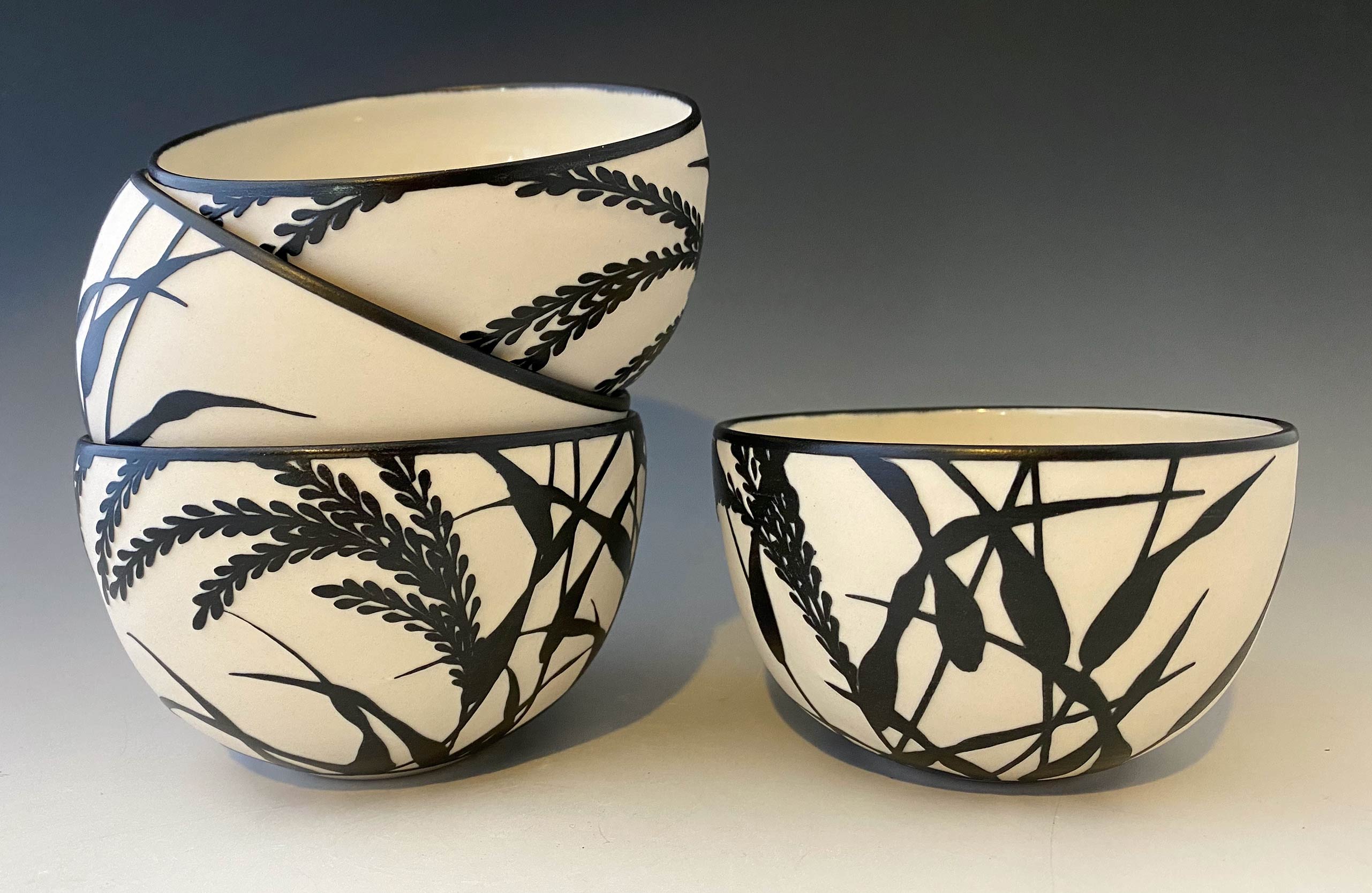Etched Pottery - Katherine Hackl Pottery and Tiles